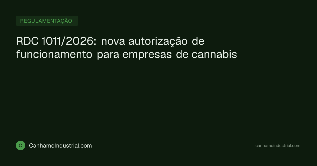 RDC 1011/2026: nova autorização de funcionamento para empresas de ...